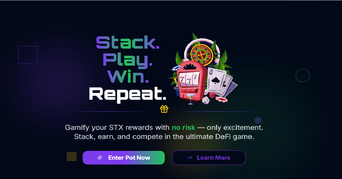 StacksPot - Gamify Your STX Rewards
